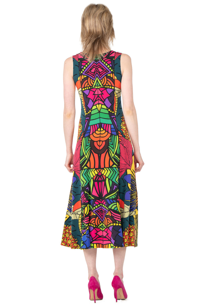 Fit Flare Sliced Unlined Dress – EvaVarro