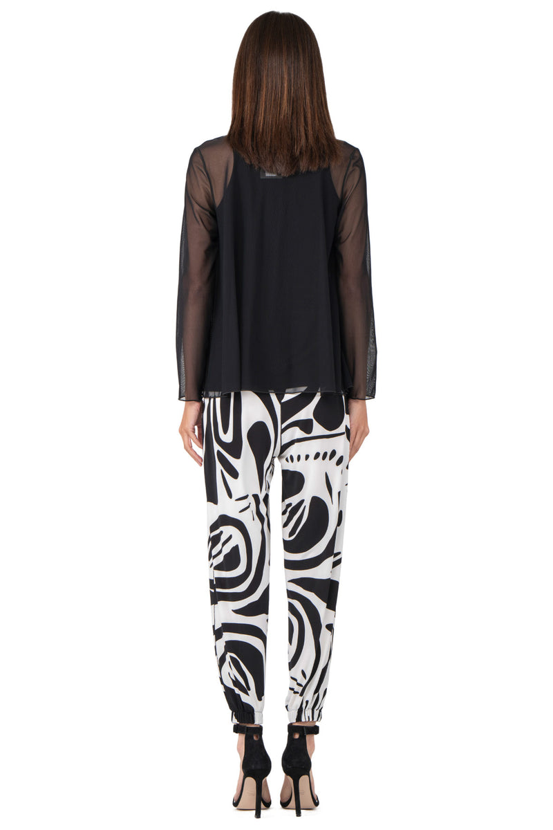 Draped Short Swing Jacket – EvaVarro