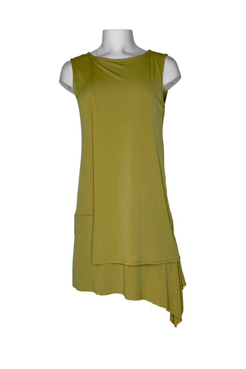 3/4 sleeve side drape overlay dress – EvaVarro
