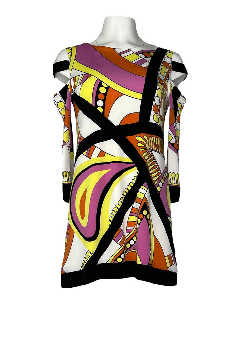 Banded shoulder lined straight tunic – EvaVarro