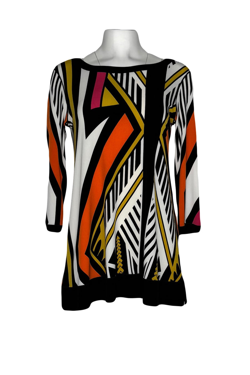 3/4 sleeve banded single layer tunic – EvaVarro