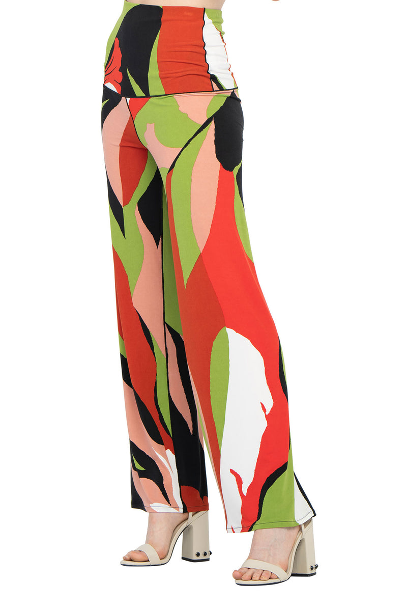 Extra High Elastic Waist Straight Pants – EvaVarro