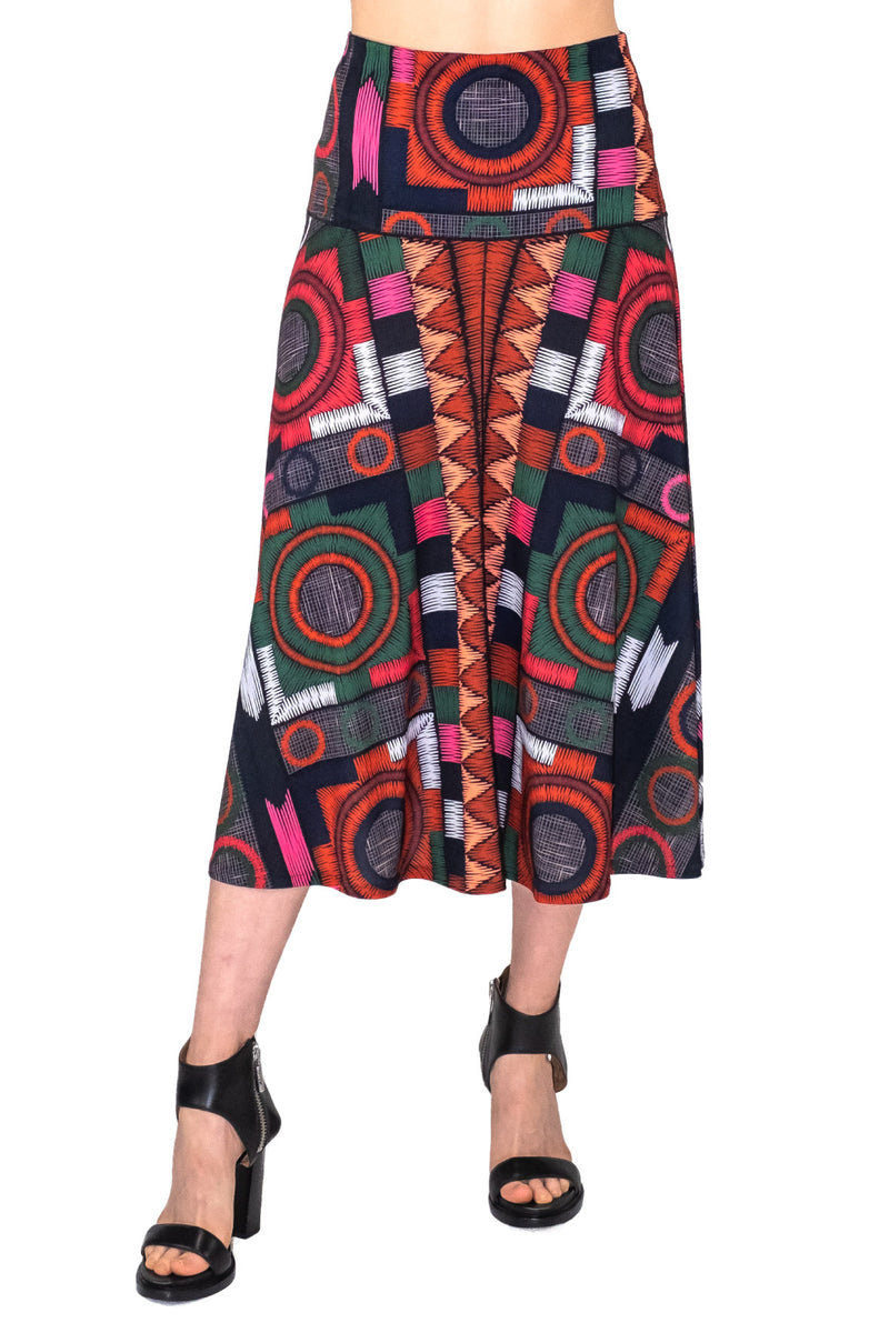 Double Waistband Boot 4 Panel Scarf Skirt – EvaVarro